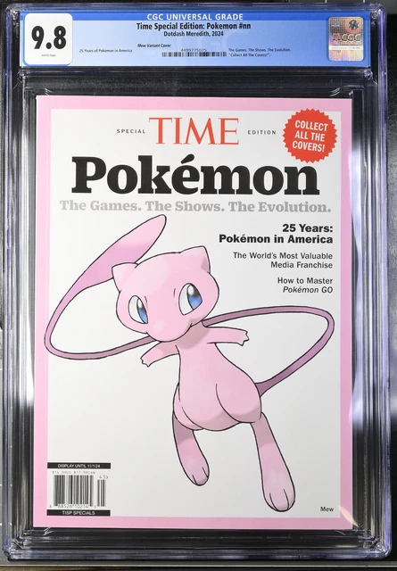 TIME MAGAZINE SPECIAL Edition: Pokémon - Mew Cover CGC 9.8 - 1st Print ...