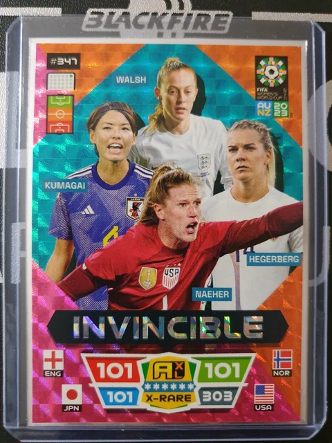 PANINI ADRENALYN XL Womens World Cup 2023 INVINCIBLE X-RARE Refractor ...