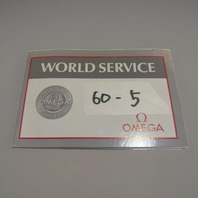 OMEGA WORLD SERVICE Booklet Instructions For Calibre Quartz 1378-1436 ...