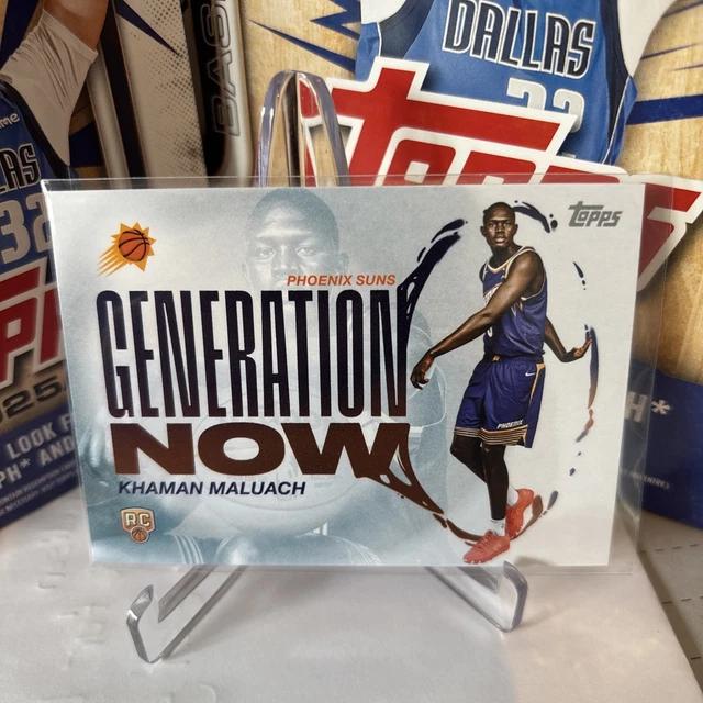 2025 TOPPS KHAMAN Maluach Generation Now RC #GN-10 Phoenix Suns Rookie ...