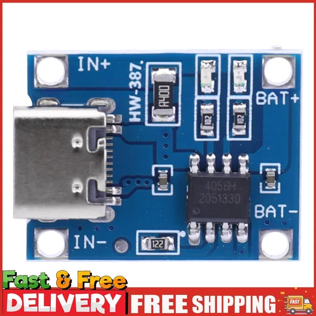 TP4056 LITHIUM BATTERY Charger Module Type-C Li-ion Battery Charger ...