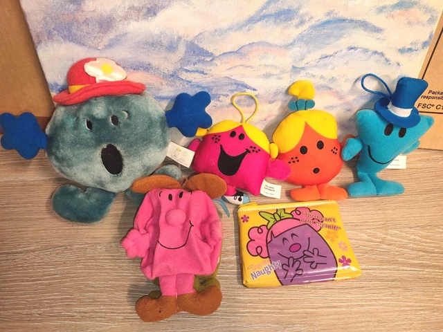 MR MEN AND Little Miss Plush Soft Toys Bundle x5 + purse £10.00 ...
