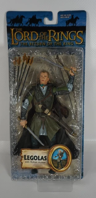 LORD OF THE Rings Legolas with Rohan Armor Action Figure 2003 ToyBiz ...