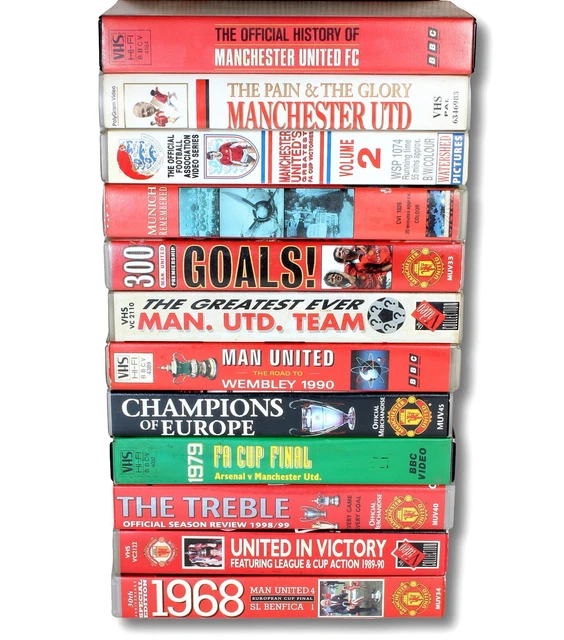 MANCHESTER UNITED VARIOUS RARE Video x12 VHS Job Lot Vintage 90s Bundle ...