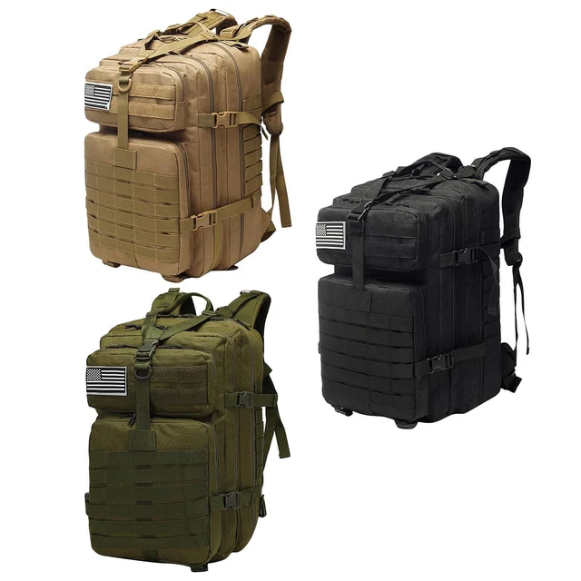 50L LARGE CAPACITY Men Army Military Tactical Backpack Day Pack Outdoor ...