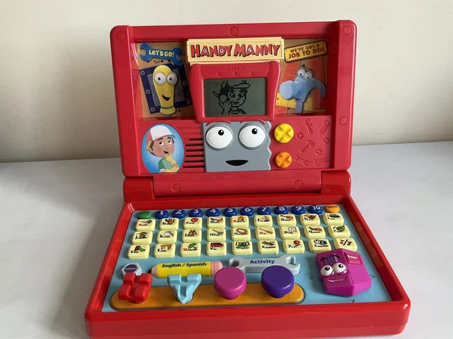 HANDY MANNY TOY Laptop Computer VTECH Disney Interactive Learning ...