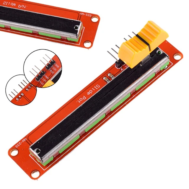 Sliding Clocking Potentiometer 10k Dual Road Analog Potentiometer