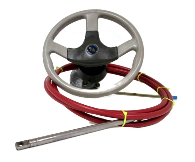 TELEFLEX MARINE BOAT Steering System Rotary Helm 16' Morse Cable ...