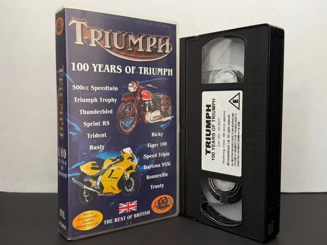 TRIUMPH - 100 Years Of Triumph Motorcycle - PAL VHS Video Tape (T2) £3. ...
