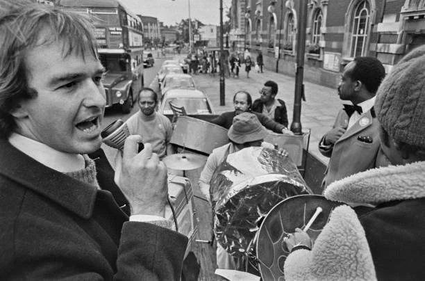 NICHOLAS LYELL DURING general election campaign London UK 1970s OLD ...