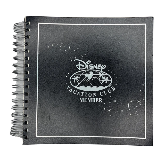 DISNEY ALBUM VACATION Club Member Binder Book Album Black 15 ...