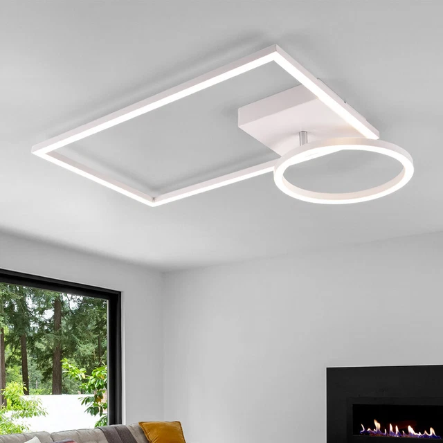 LED PLAFOND LAMPE Blanc Intensité Variable la Vie Chambre Éclairage ...