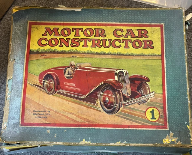 HORNBY MECCANO 1930S CONSTRUCTOR CAR No1,with extras and box £4.00 ...