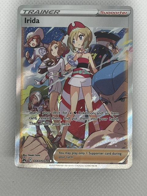 POKÉMON TCG IRIDA Crown Zenith: Galarian Gallery GG63/GG70 Holo Ultra ...