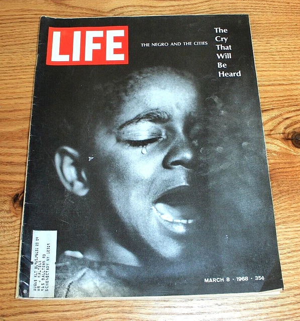 VINTAGE LIFE MAGAZINE March 8, 1968, Negro and the Cities Cry That Will ...