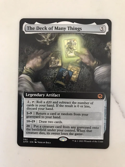 THE DECK OF Many Things Extended Borderless MTG Magic Gathering Card NM ...