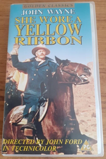 SHE WORE A Yellow Ribbon John Wayne VHS Video Tape (1997) LIKE NEW ...