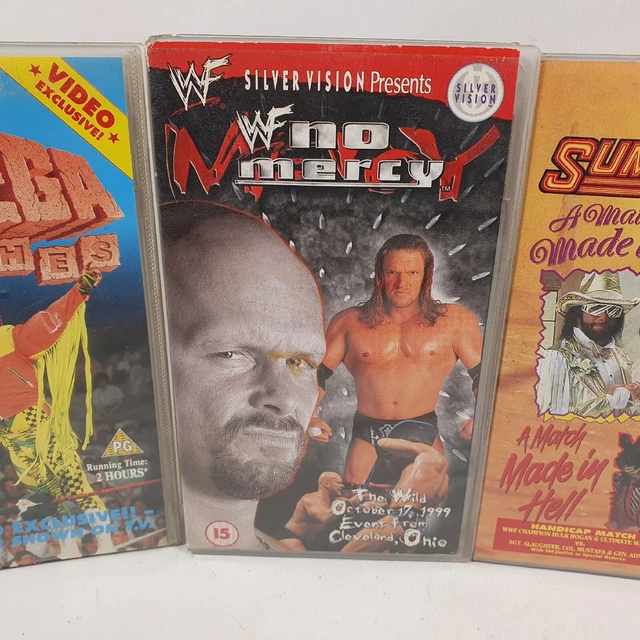 WWF VHS VIDEO Tape Bundle No Mercy 1999 Summerslam 1991 Mega Matches £ ...