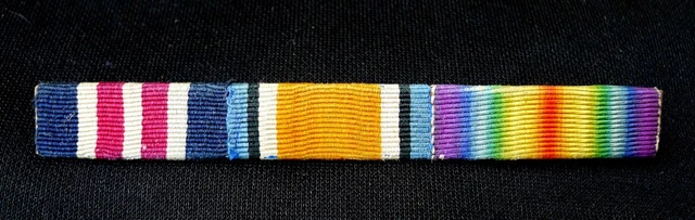 WW1 MILITARY MEDAL & British War & Victory Medals Ribbon Bar. $19.95 ...