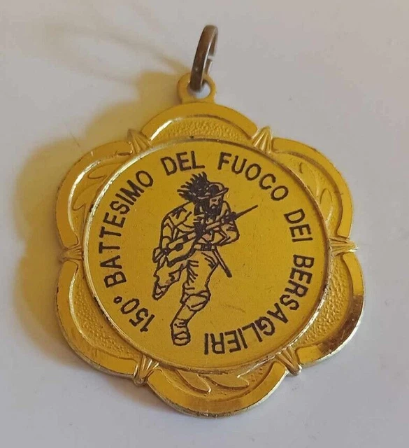 MEDAGLIA 150° BATTESIMO del fuoco Bersaglieri/Esposizione filatelica ...