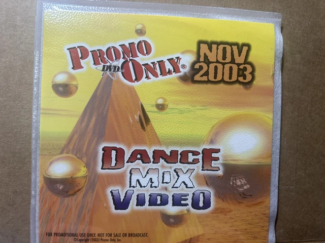 RARE DVD SLEEVE PROMO ONLY Dance Mix Video 2003 November $71.95 - PicClick