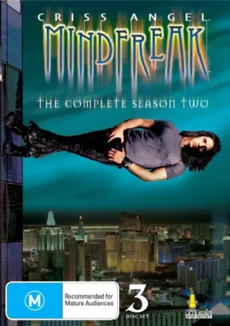 MINDFREAK CRISS ANGEL DVD Complete Series 2 Two (3 DISC) Magic Magician ...