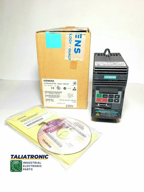 SIEMENS MICROMASTER VECTOR 6SE3212-1BA40/Frequenzumrichter 208/240V 4 ...