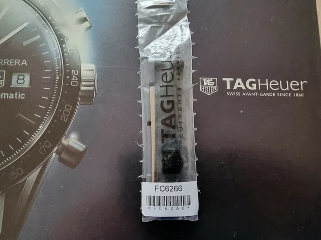 NEW TAG HEUER FC6266 black leather watch strap Carrera monza 20mm CV ...