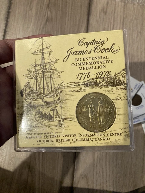 1978 CAPTAIN JAMES Cook Bicentennial Commemorative Medallion $12.00 ...
