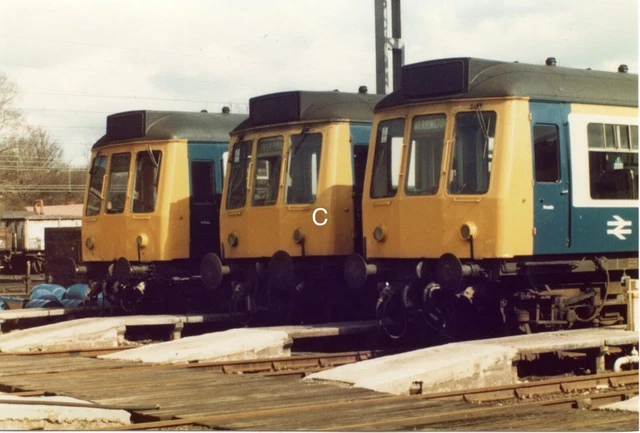 BRITISH RAILWAY B.R Photograph Class Dmu - 115'S At Allerton Tmd 22/03 ...