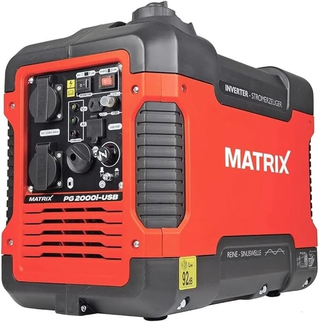 GROUPE ÉLECTROGÈNE DE secours matrix essence silencieux 2000 watts ...