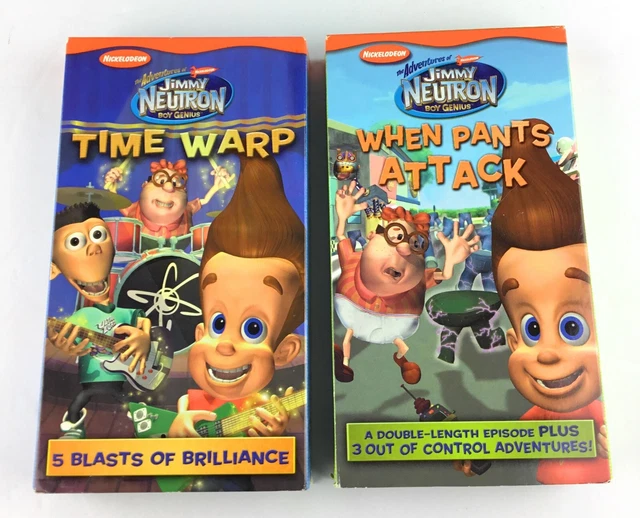 THE ADVENTURES OF Jimmy Neutron VHS Lot When Pants Attack Time Warp ...