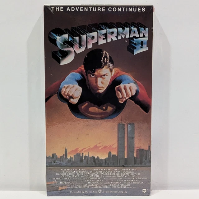 SUPERMAN II VHS Movie Christopher Reeve Gene Hackman WB Vintage NEW £39 ...