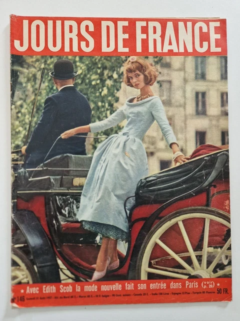 REVUE MAGAZINE JOURS DE FRANCE #146 31 aout 1957 Edith Scob EUR 10,00 - PicClick FR