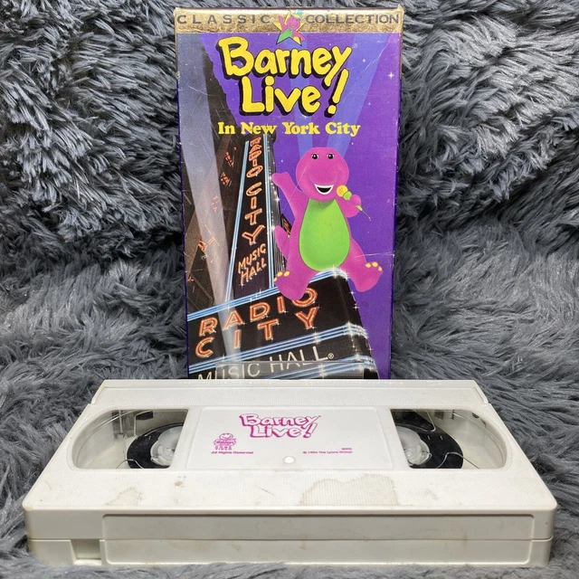 BARNEY LIVE IN New York City VHS Tape 1994 Sing Along Songs Classic ...