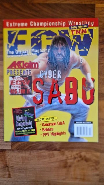 ECW MAGAZINE APRIL 2000 Sabu WWF WWE WCW £11.50 - PicClick UK