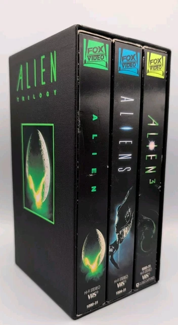 ALIEN TRILOGY VHS box set 3 Tapes 1993 Fox Video Alien Aliens Alien 3 £ ...