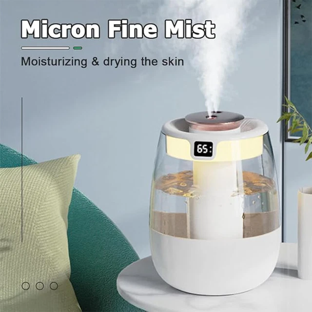 1.5L HUMIDIFIERS FOR Bedroom Ultrasonic Warm & Cool Mist LED Humidifier ...