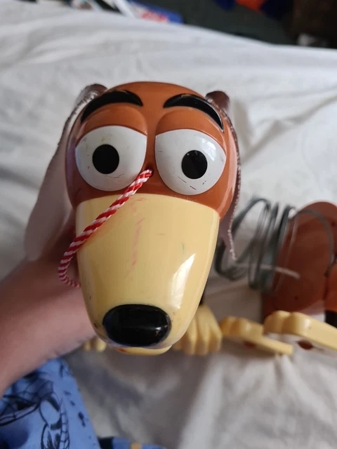 DISNEY PIXAR TOY Story Pull Along Slinky Dog Figure 1 2 3 4 Daschund ...