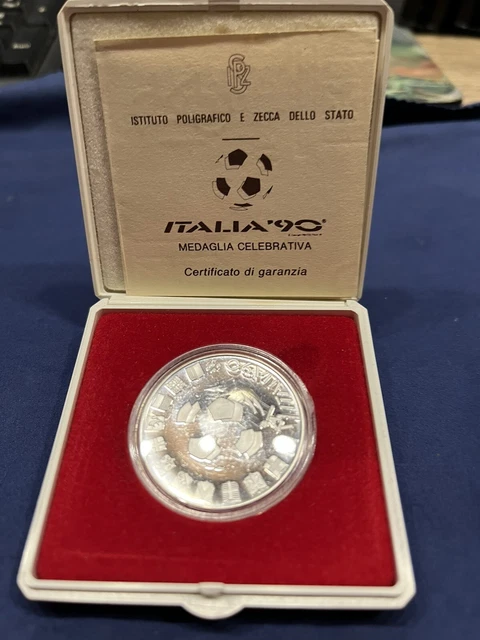 MEDAGLIA CELEBRATIVA ITALIA 90 In Argento EUR 20,00 - PicClick IT