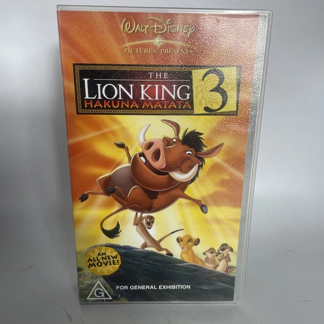 THE LION KING 3 : Hakuna Matata VHS Video Tape Walt Disney Free Post $25.00 - PicClick AU