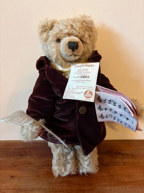 HERMANN JOSEPH HAYDN Mohair Musical Teddy Bear Ltd Ed No 280 of 500 ...