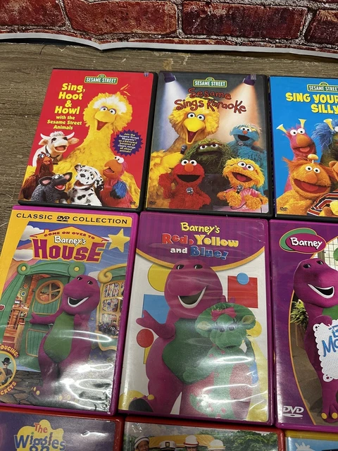 LOT OF 15 Educational DVDs for Kids Sesame Street Baby Einstein Barney ...