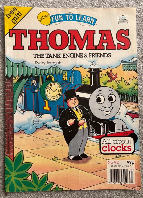 VINTAGE THOMAS THE Tank Engine & Friends Fun to Learn Mag Issue 92 Nov ...