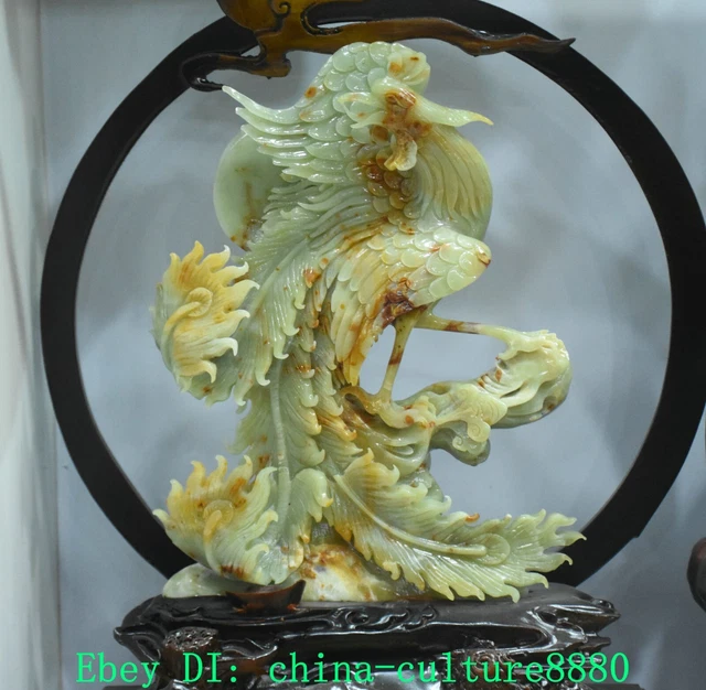 18.8 &ANCIENNE SCULPTURE en jade sculpture en Phoenix EUR 1.194,00 ...