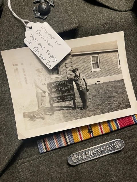 WORLD WAR II US Marine Corps 6th Marine division Uniform £145.23 ...