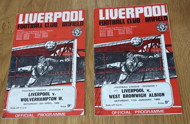 LIVERPOOL FC FOOTBALL programmes 1969-2007 £5.45 - PicClick UK