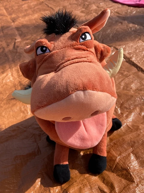 DISNEY PARKS LION King Pumba Warthog Grub Bugs 13" Plush Pumba Stuffed ...