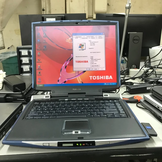 TOSHIBA PS520U LAPTOP Pentium 4 2.20GHz 512MB RAM - Windows XP Retro ...