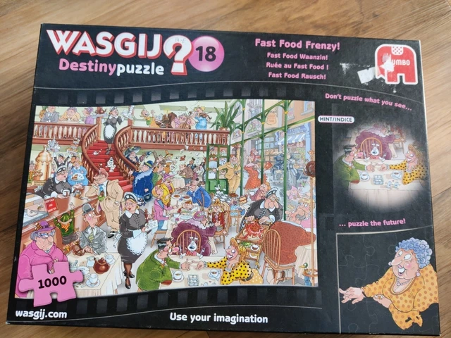PUZZLE WASGIJ? Destiny 18 titolo FAST FOOD FRENZY.1000 Pce COMPLETO ...